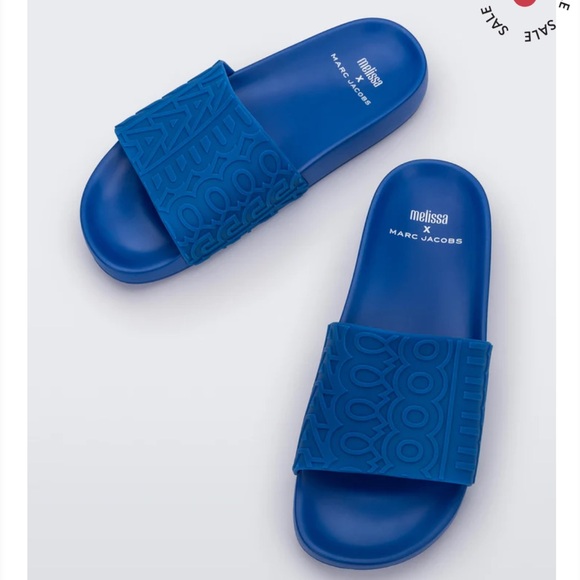 Marc Jacobs | Shoes | Nib Marc Jacobs X Melissa Slide Sandal Blue 7 ...